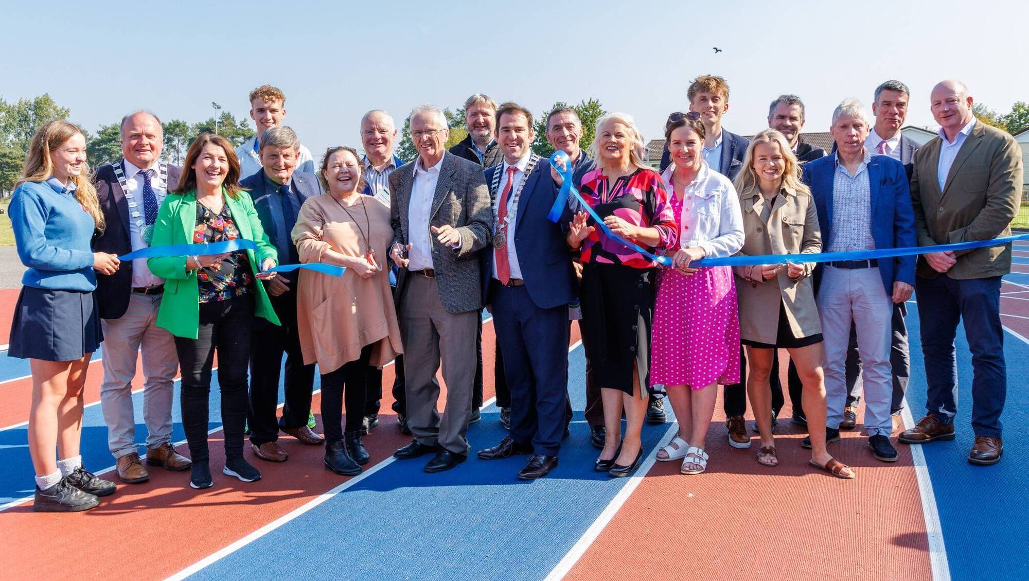 Ribbon cut to officially open Olympic standard track at St Laurence O ...