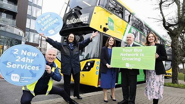 Two new 24-hour Dublin bus routes launched under latest phase of ...