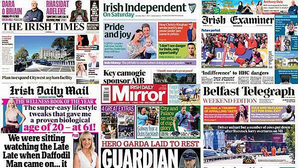 What the papers say: Saturday's front pages - National News - Carlow ...