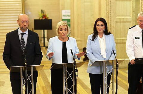 Stormont leaders and PSNI chief constable in show of unity against ...